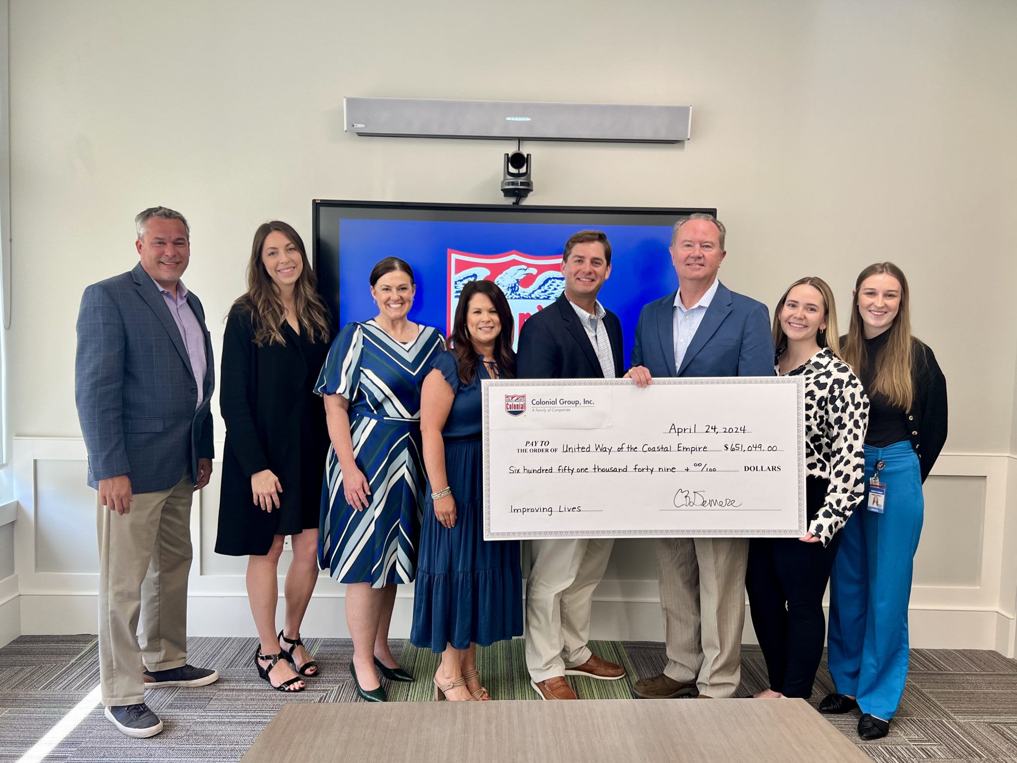 Colonial Group, Inc. Makes Historic Donation to United Way of the ...
